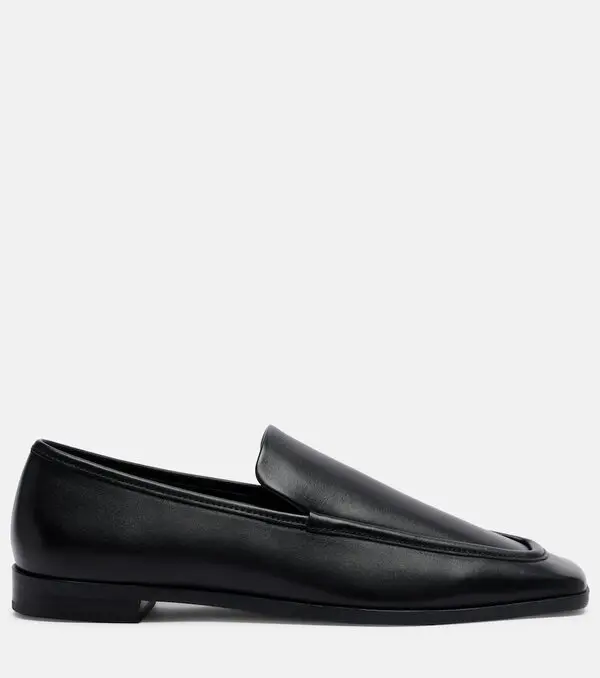 A.emery Lane Leather Loafers - Black