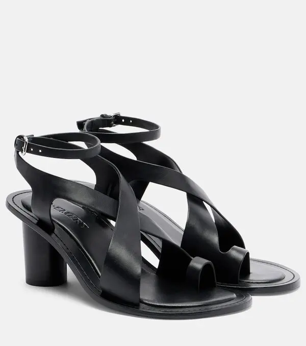 A.emery Lulu Leather Sandals - Black