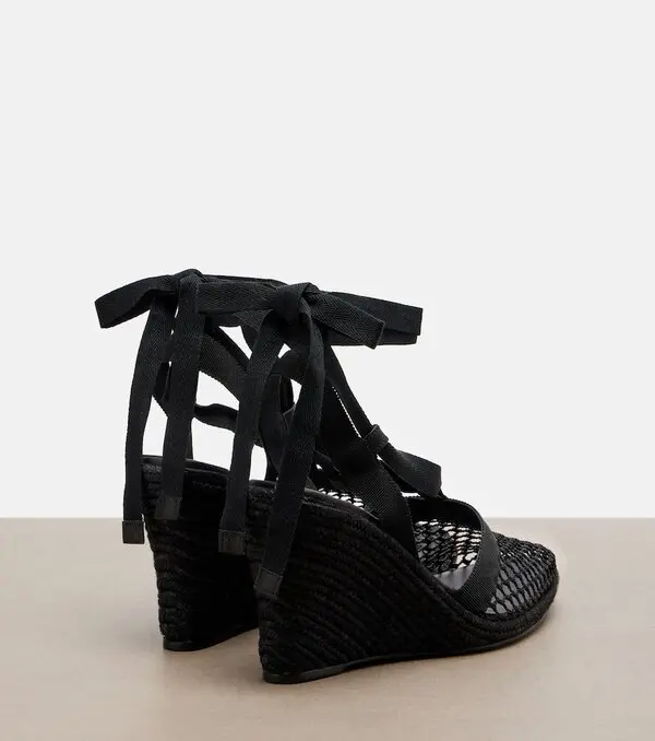 CHRISTIAN LOUBOUTIN Toleda Espadrille Wedges - Black
