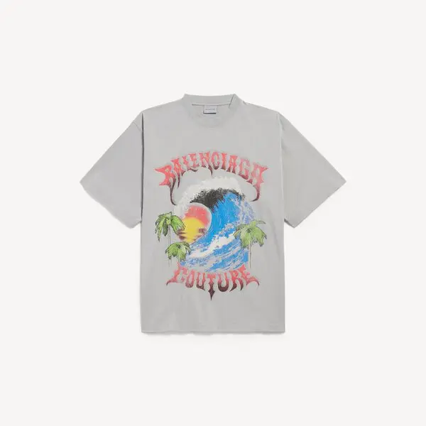 Balenciaga Vintage Surfer Oversized T-shirt - Grey