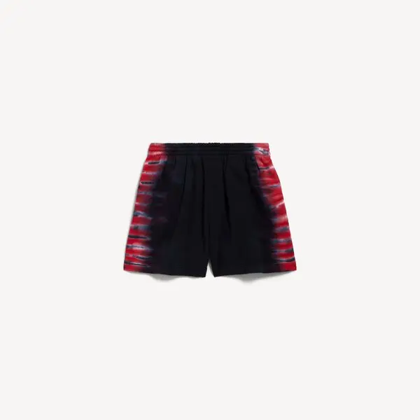 Balenciaga Regular-fit Tie-dye Bermuda Shorts - Black