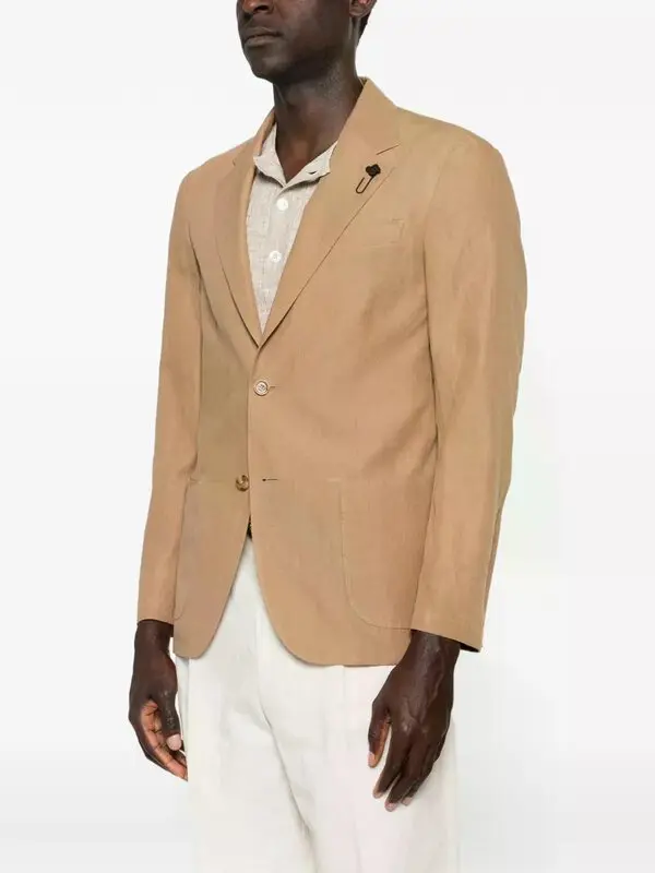 LARDINI Buttoned Blazer - Neutrals