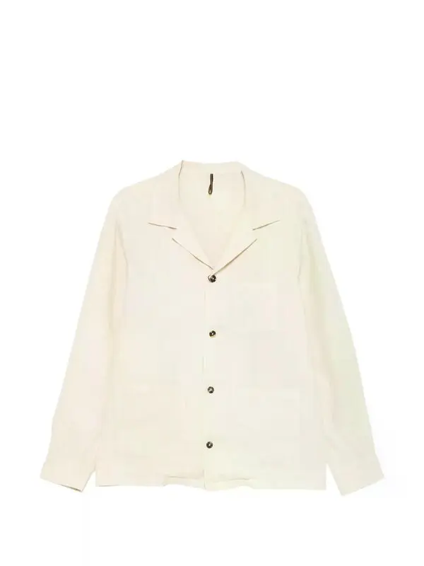 DELL'OGLIO Button Linen Shirt