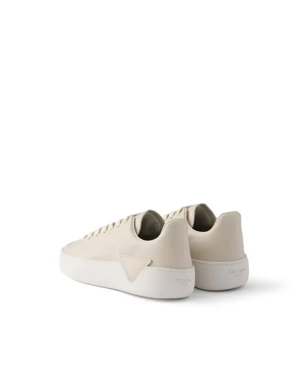 Prada Court Leather Sneakers - Neutral