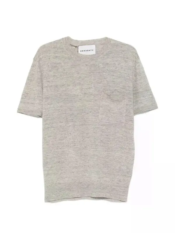AMARANTO Ribbed Short-sleeve T-shirt