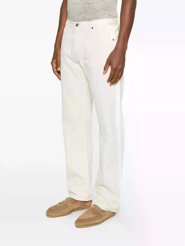 AMARANTO Five-pocket Straight Leg Jeans