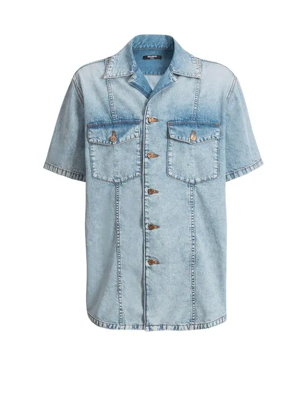 Balmain Light Denim Shirt - Blue