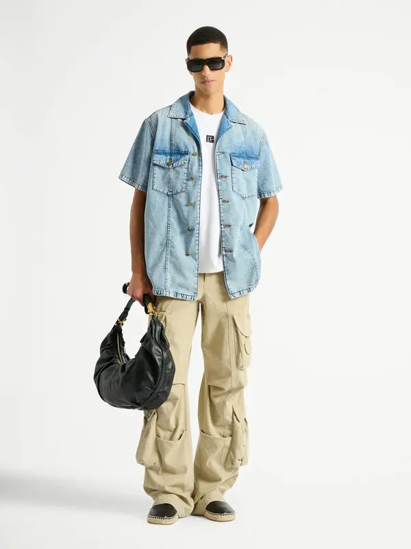 Balmain Light Denim Shirt - Blue