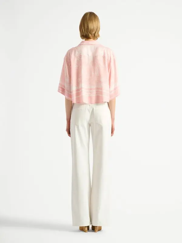 Balmain Printed Foulard Twill Pyjama Shirt