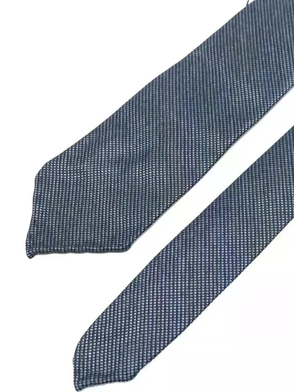 DELL'OGLIO Martin Patterned Neck Tie - Blue