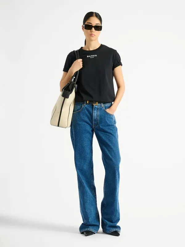 Balmain Embroidered T-shirt - Black