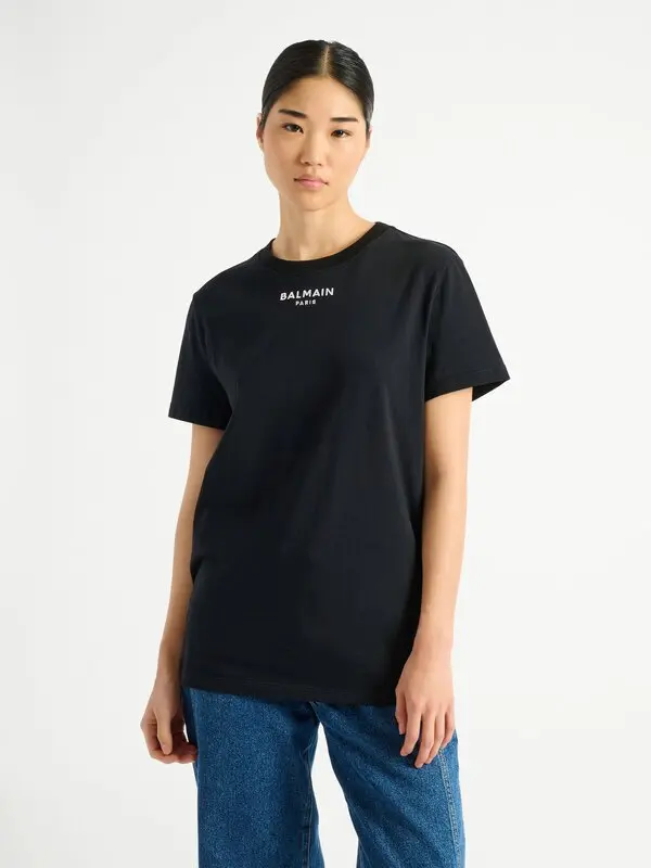 Balmain Embroidered T-shirt - Black
