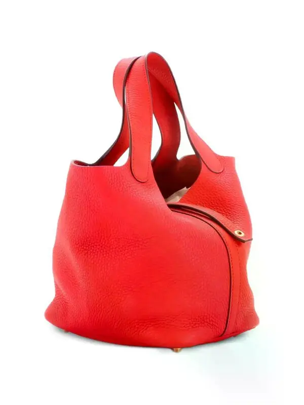 Hermès Picotin Lock Bag Clemence Pm - Red