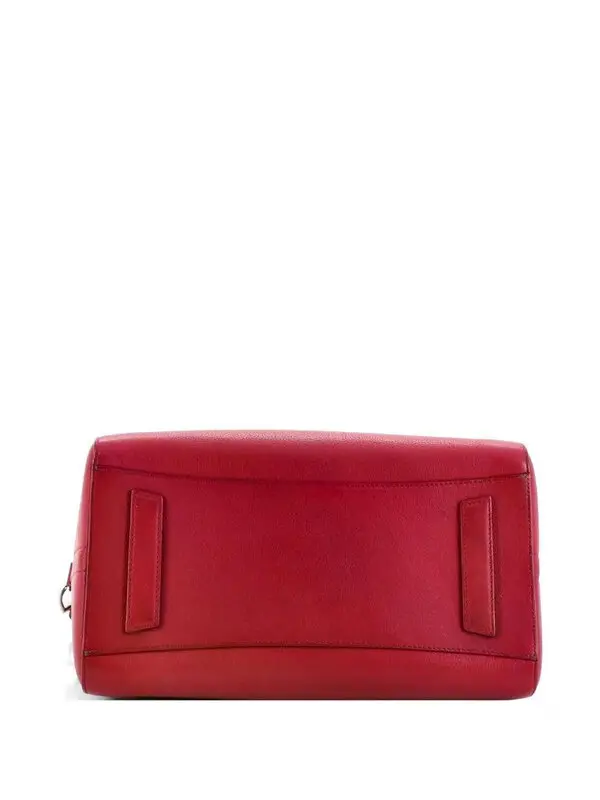 Givenchy Antigona Glazed Leather Medium Satchel - Red