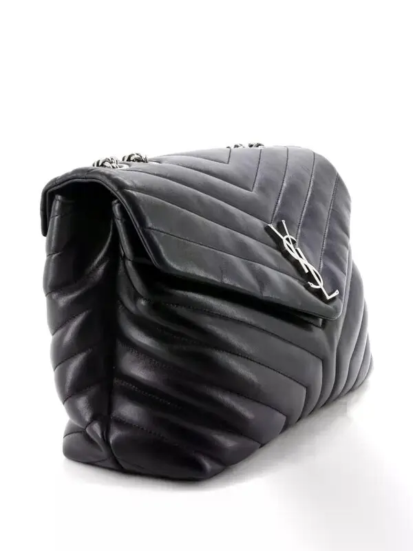 Saint Laurent Loulou Matelasse Chevron Leather Medium Shoulder Bag