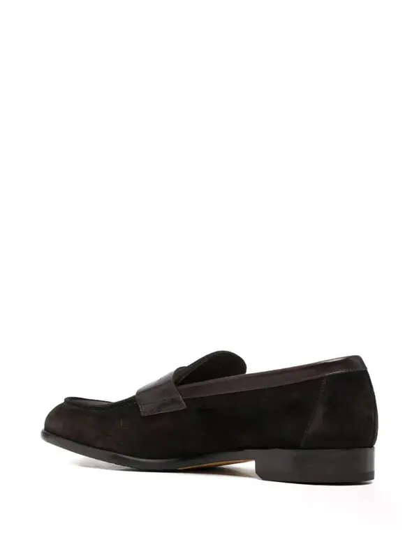DOUCAL'S Suede Penny Loafers
