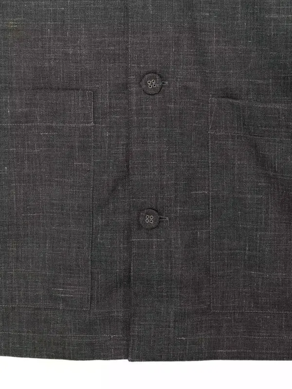 Officine Générale Sheldon Patch-pocket Shirt Jacket - Grey
