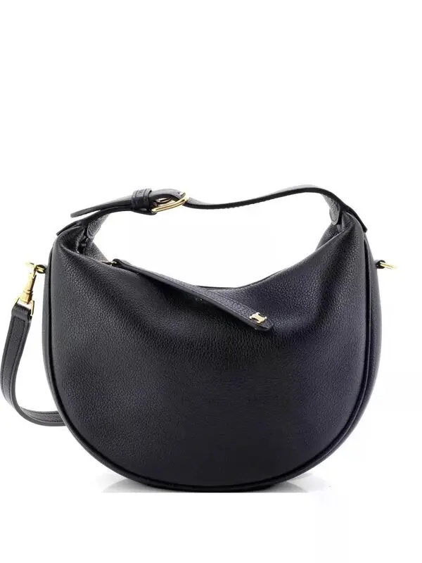 Celine Lulu Leather Teen Hobo Bag - Black