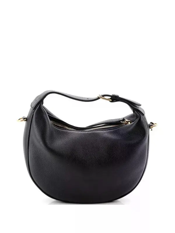 Celine Lulu Leather Teen Hobo Bag - Black