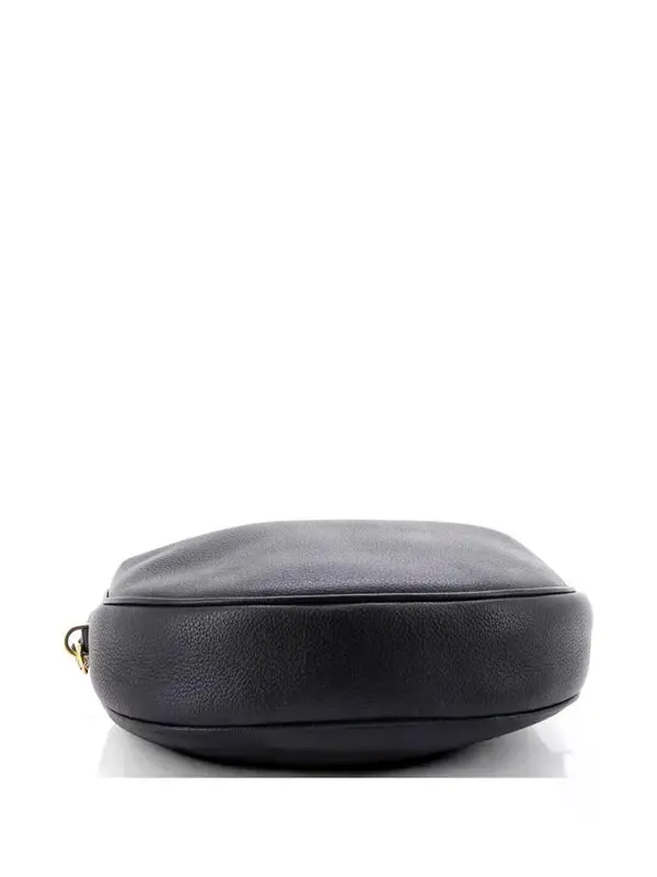 Celine Lulu Leather Teen Hobo Bag - Black