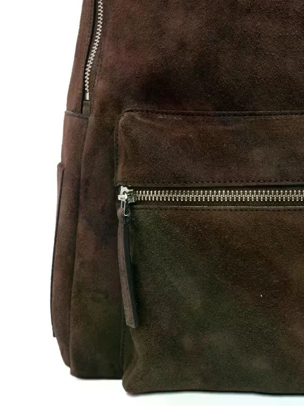 Orciani Zip-pocket Backpack - Brown