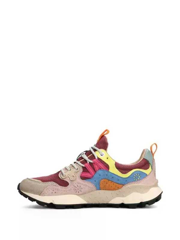 FLOWER MOUNTAIN Panelled Suede-trim Sneakers