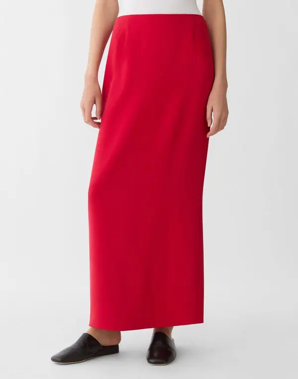 Lafayette 148 New York Column Maxi Skirt - Begonia
