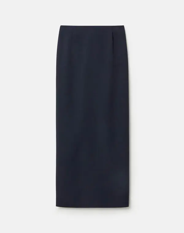 Lafayette 148 New York Column Maxi Skirt - Blue Ink