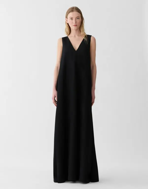 Lafayette 148 New York Viscose-silk Cady Gown - Black