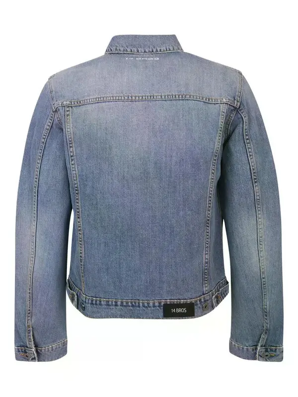 14BROS Distressed Pocket Denim Jacket