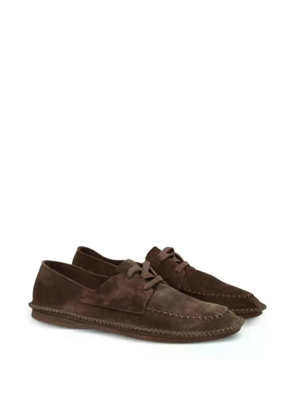 Premiata Lace-up Stitched Loafers
