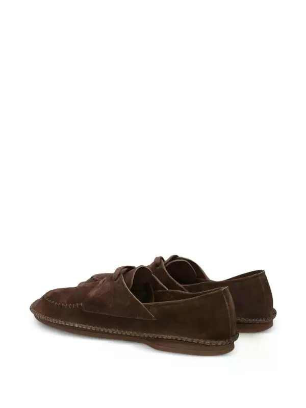 Premiata Lace-up Stitched Loafers