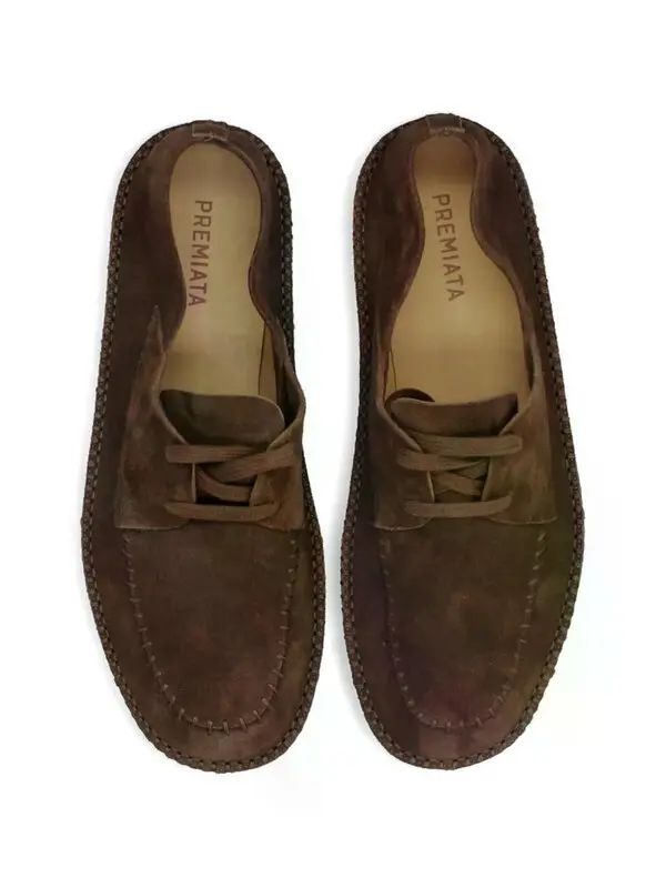 Premiata Lace-up Stitched Loafers
