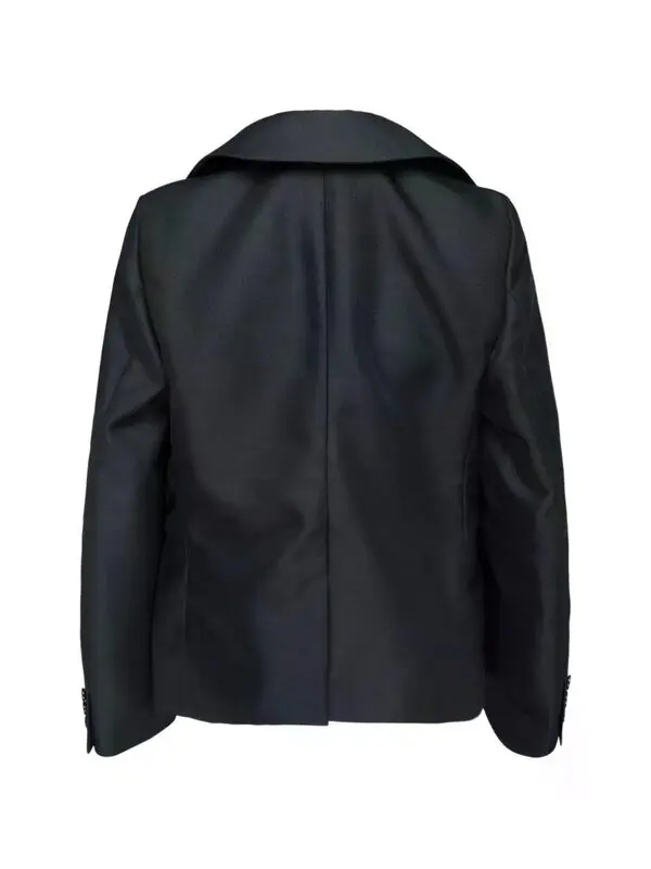 Comme Des Garçons Single-breasted Ruffled Blazer