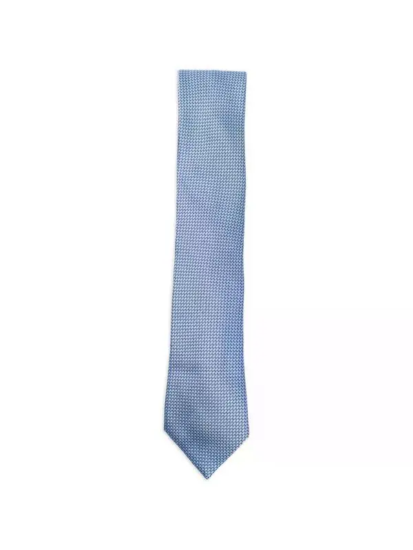 Zegna Patterned Tie - Blue
