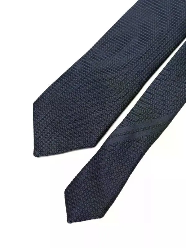 Zegna Patterned Neck Tie - Blue