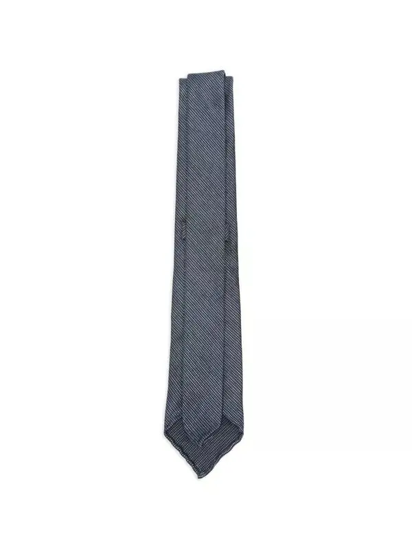 DELL'OGLIO Martin Patterned Neck Tie - Blue