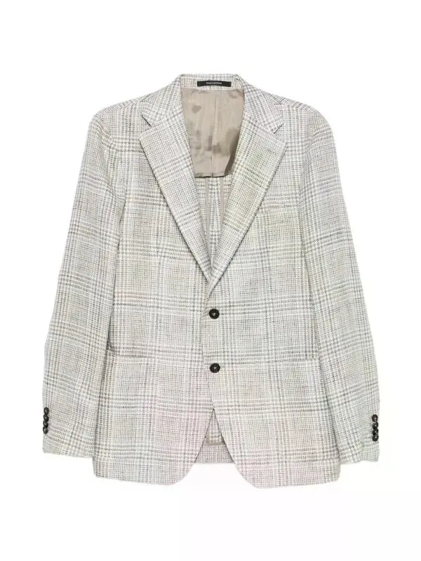 Tagliatore Check-pattern Blazer - Neutrals