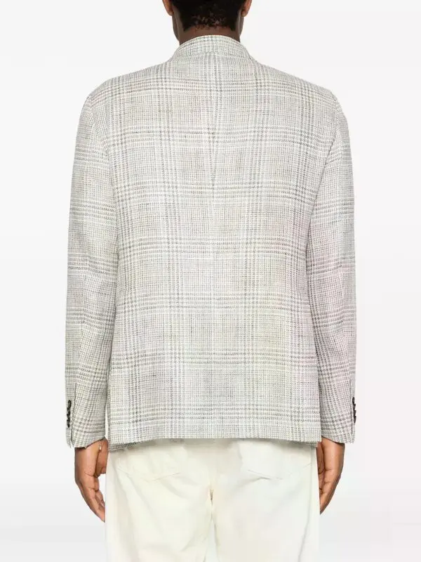 Tagliatore Check-pattern Blazer - Neutrals