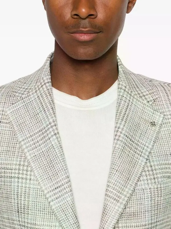 Tagliatore Check-pattern Blazer - Neutrals