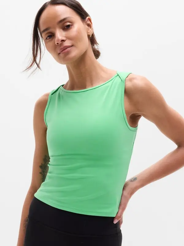 Athleta Transcend Open Back Muscle Tank - Palmetto