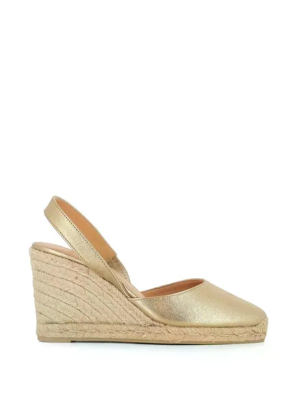 CastaÑer 90mm Carissa Wedge-heel Espadrilles - Gold