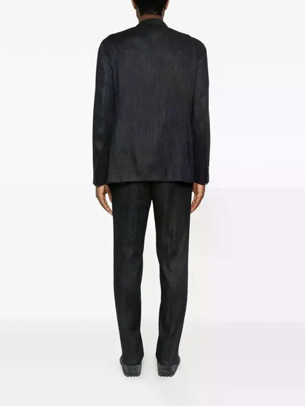 Tagliatore Peak-lapel Single-breasted Suit - Blue