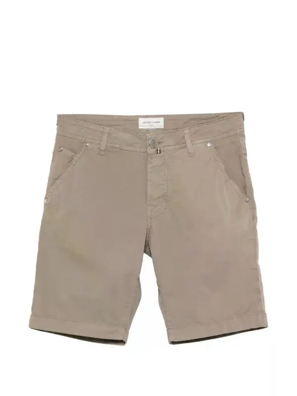 Jacob Cohen Logo Patch Shorts - Neutrals