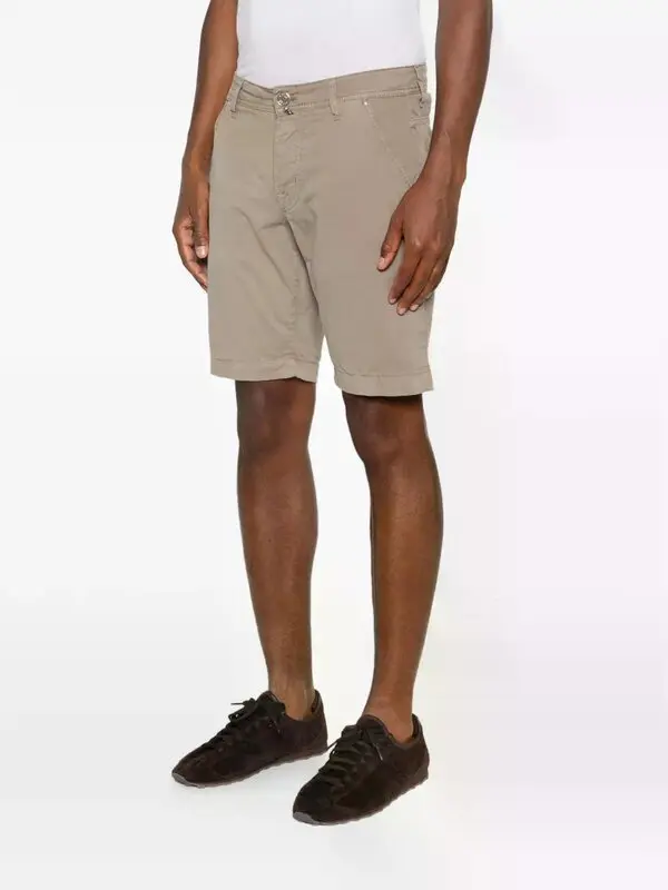 Jacob Cohen Logo Patch Shorts - Neutrals
