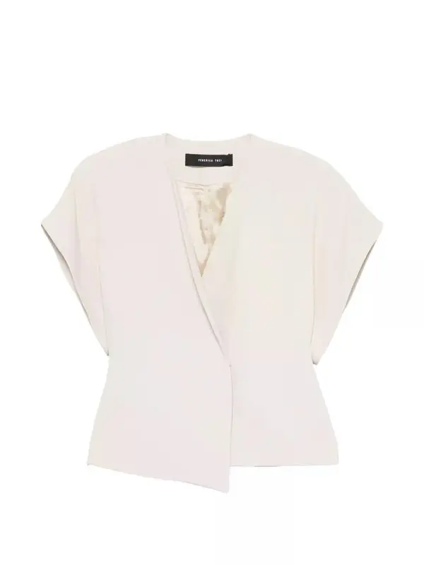 Federica Tosi Wrap-design Asymmetric Jacket - Neutrals