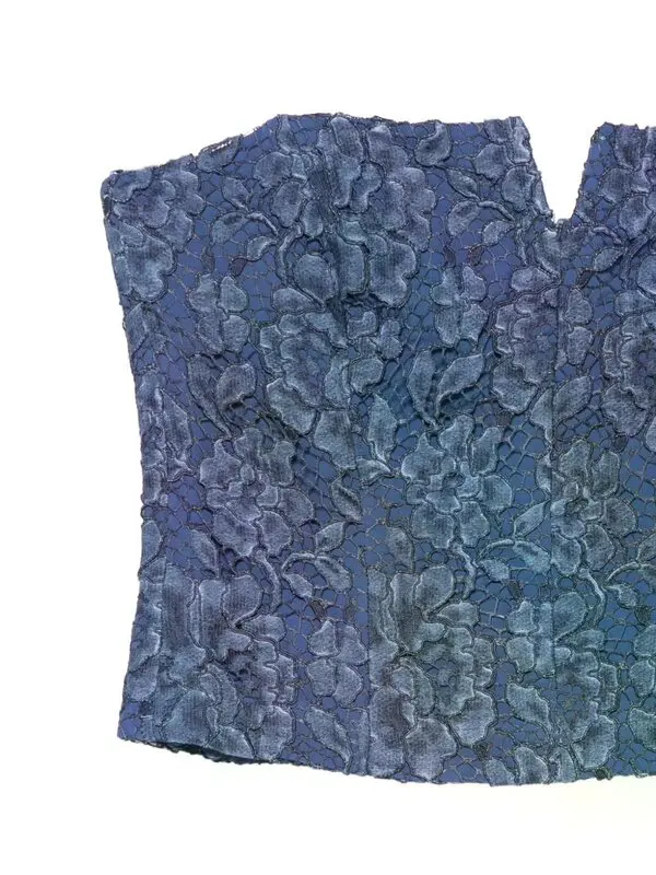 Federica Tosi Floral-lace Strapless Top