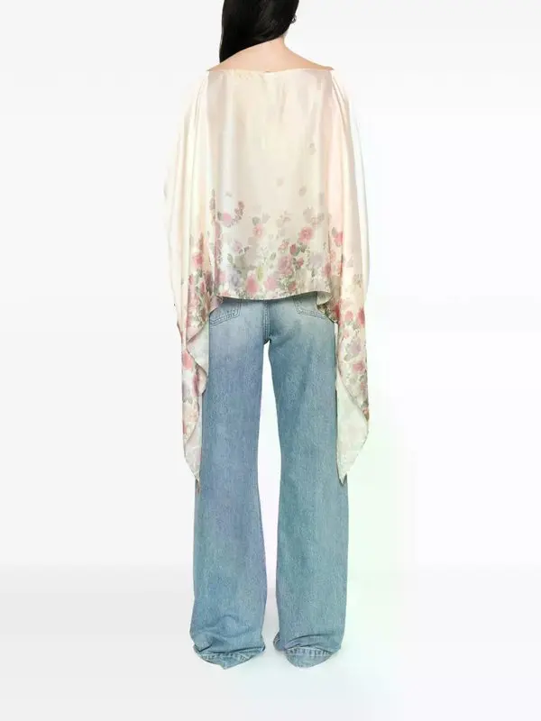 TWINSET Floral Poncho