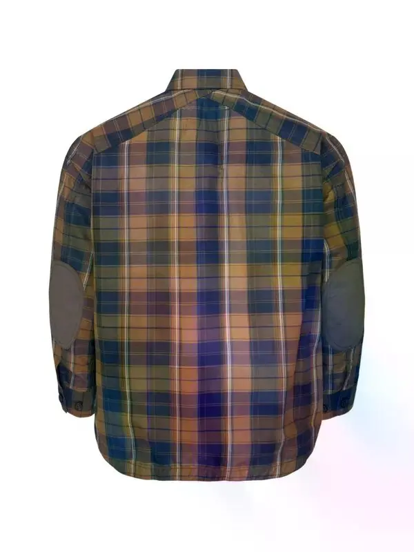 Comme Des Garçons Plaid Chest-pocket Jacket - Brown