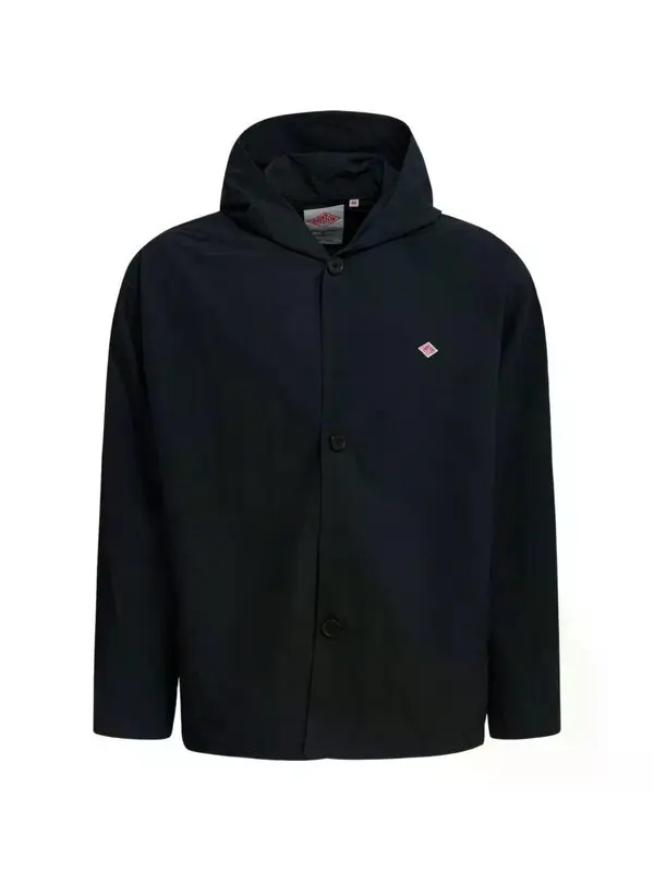 DANTON Tusser Logo-patch Hooded Coat